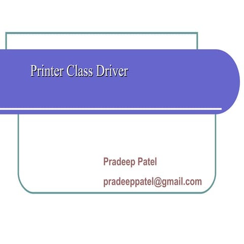 Printer Class | PPT