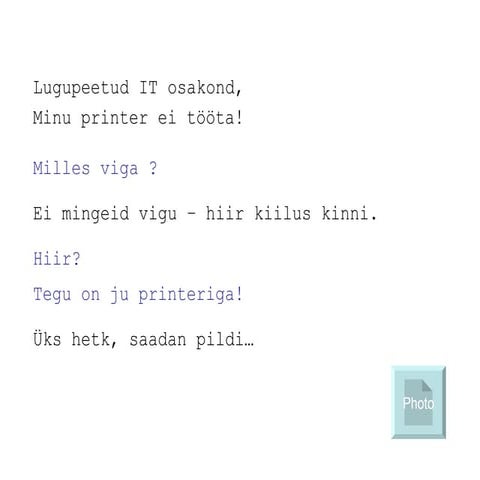 Printeri probleem | PPS