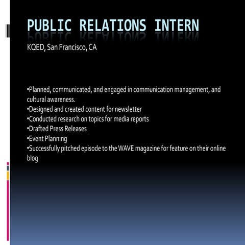 Pr Intern | PPTX