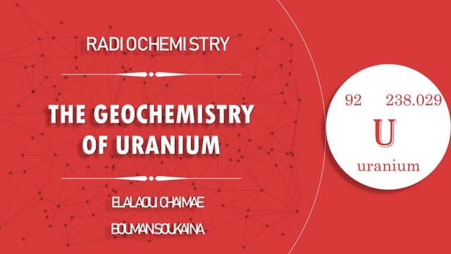 Geochemical cycle and mobility of elements | PPTX