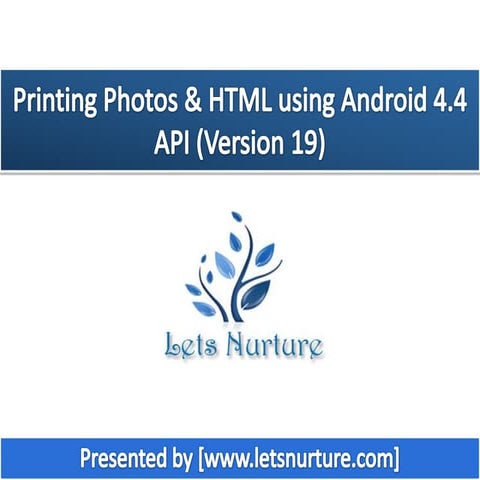 Printing photos-html-using-android | PPTX
