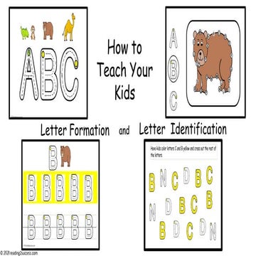 How to Teach Your Kids Letter Formation (printing) and letter ...