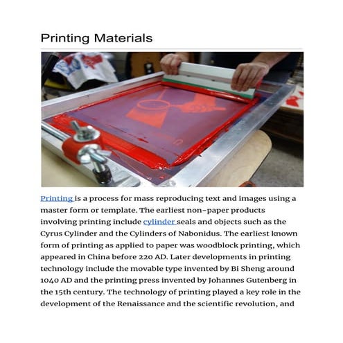 Printing materials | PDF