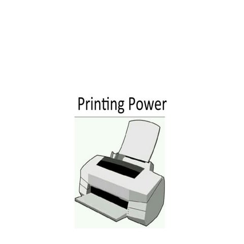 Printing power | PPT