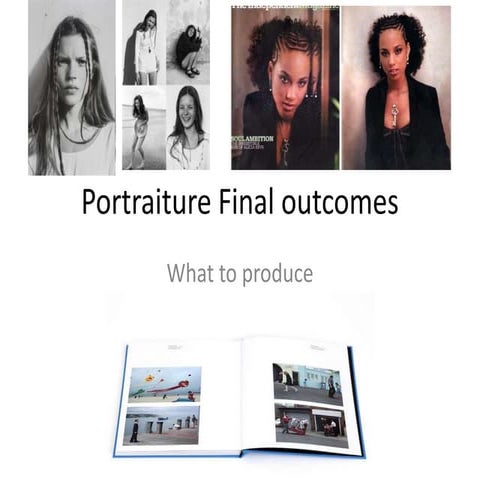 Printing and Presenting final outcomes for Portraiture | PPT