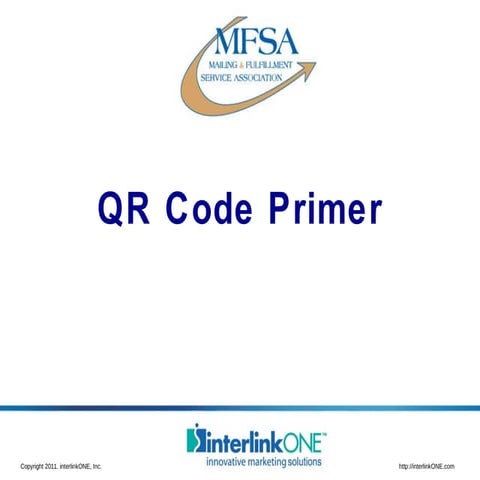 QR Code Primer | PPT