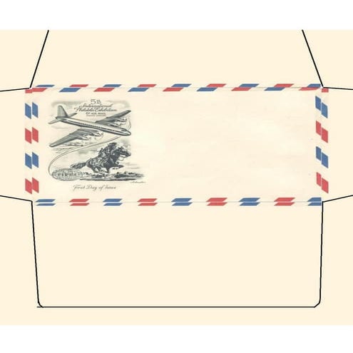 Print make your own antique envelope air mail sobres antiguos de ...