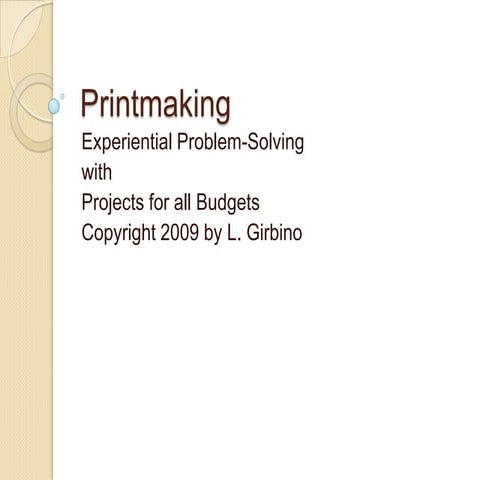 Printmaking | PPTX
