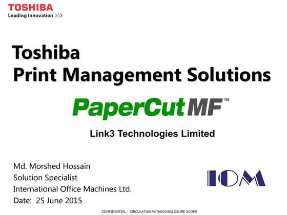 PaperCut Job Ticketing | PPT