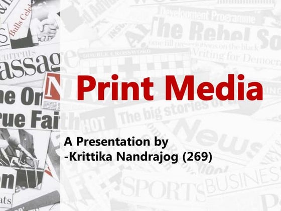 Print Media | PPT