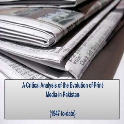Print media in Pakistan | PPTX