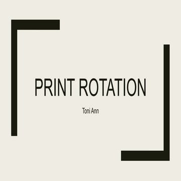 Print rotation. | PPTX