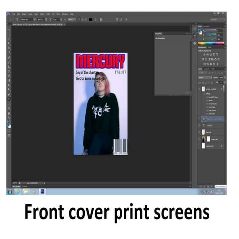indesign and magazine front cover | PPTX