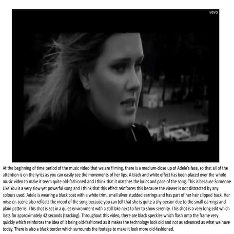 Adele – someone like you analysis | DOCX