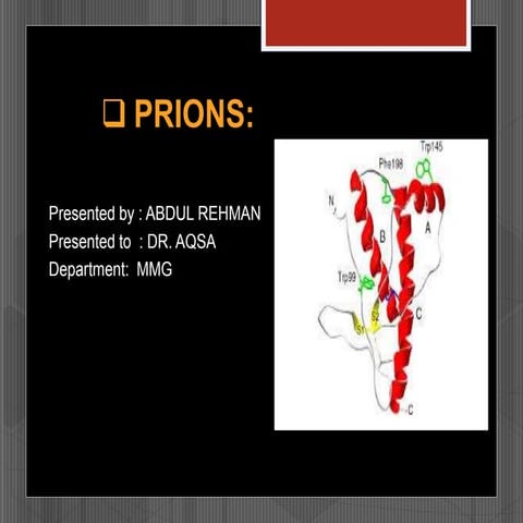 prions,types, disease, prevention and treatment | PPTX