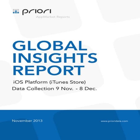 Priori Data Global Insights Report for iOS - November 2013 | PDF