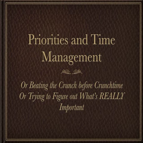Priorities and time management | PPT