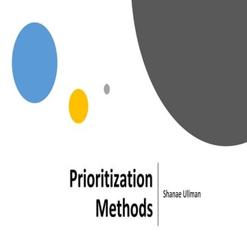 Prioritization Methods | PPTX