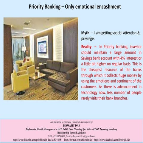 Priority banking – Only emotional encashment | PPTX