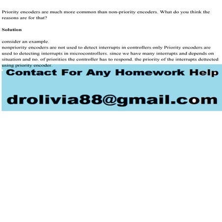 Priority Encoders Are Much More Common Than Non Priority Encoders Wpdf Operating Systems