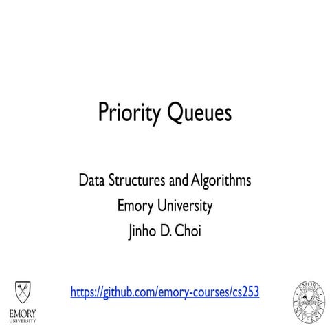 CS253: Priority queues (2019) | PDF