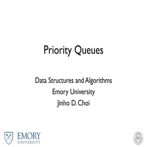 CS323: Priority Queues | PPT