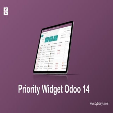 Priority Widget in Odoo 14 | PPT