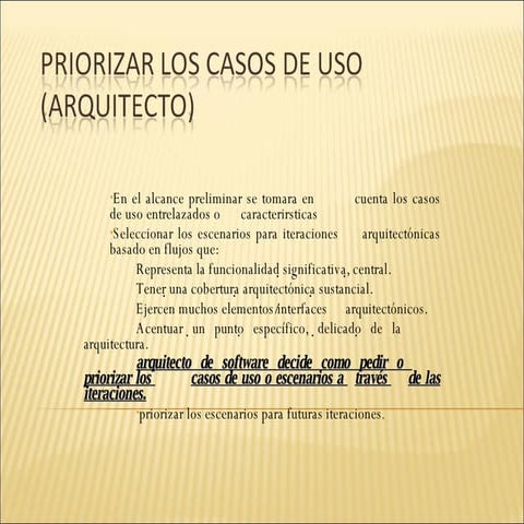 Priorizar Los Casos De Uso | PPT | Technology & Computing