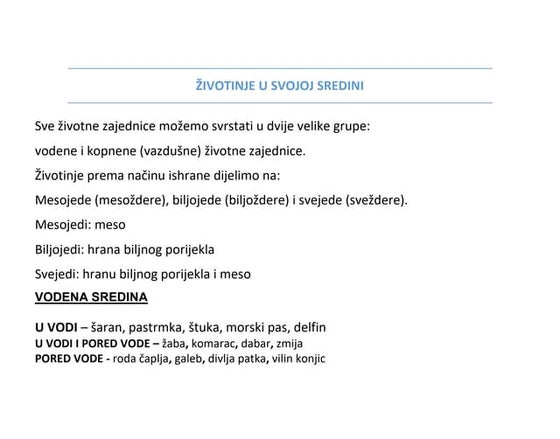 Biljke i životinje naših voda | PPTX