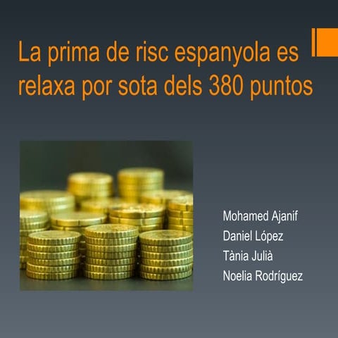 La prima de risc | PPT