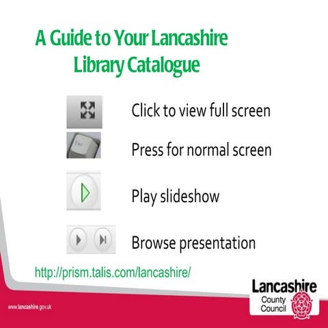 Lancashire Library Catalogue | PPT