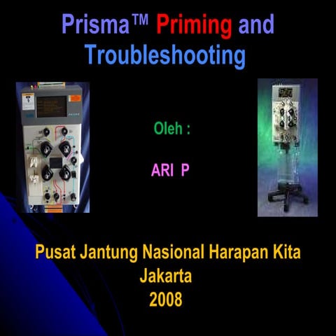 Prisma™ Priming And Troubleshooting | PPS