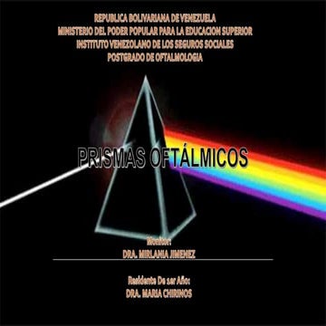 prismas oftalmicas en la practica de oftalmologia | PPTX