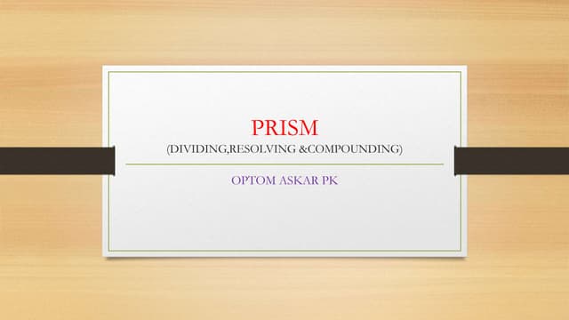 The Dispensing Optician | PPT