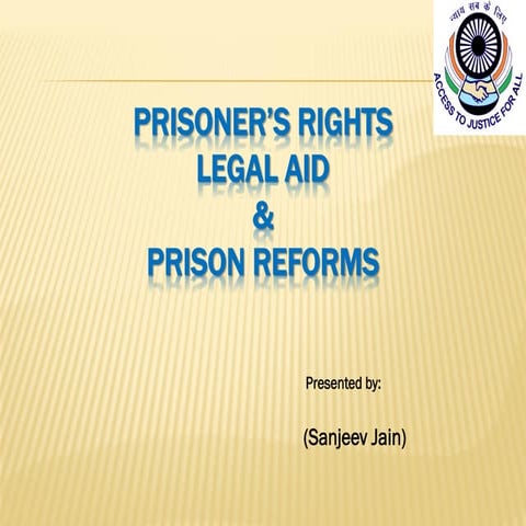 Prisoners Rights - Legal Aid & Prison Reforms | PDF