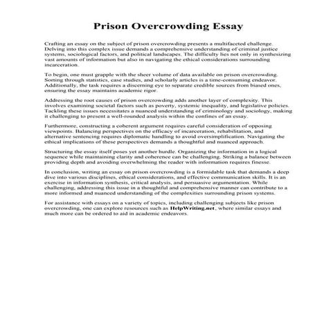 Prison Essay | PDF