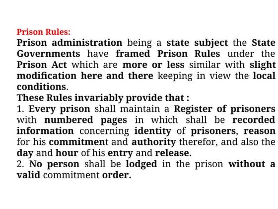 Parole: Definition, Objectives, Conditions and Social Implication ...