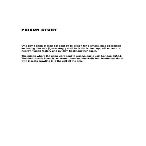 Prison story | PDF
