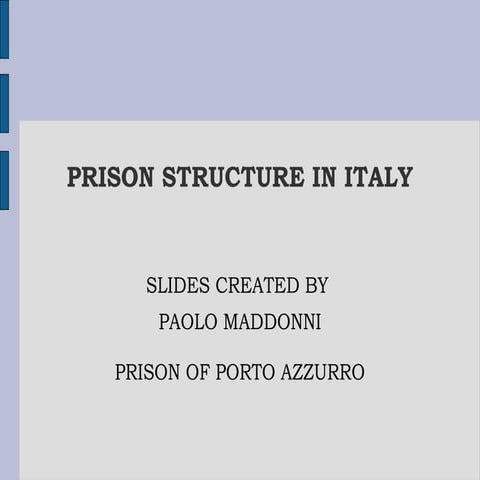 Prison structure in_italy-1 | PPT