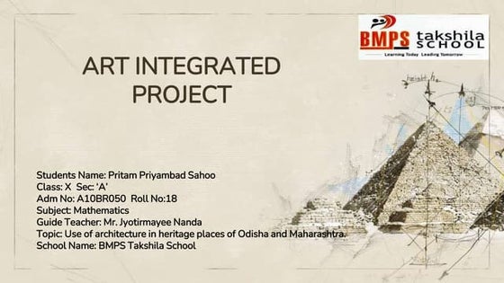 MATHS ART INTEGRATED PROJECT ON LADAKH | PPTX