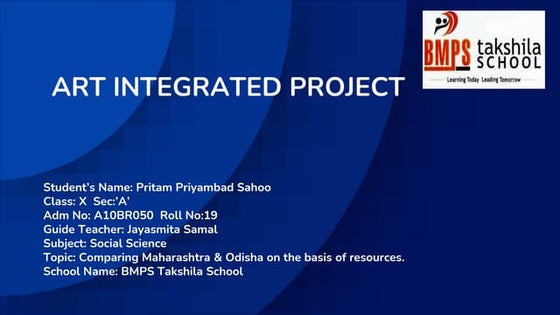 MATHS ART INTEGRATED PROJECT ON LADAKH | PPTX
