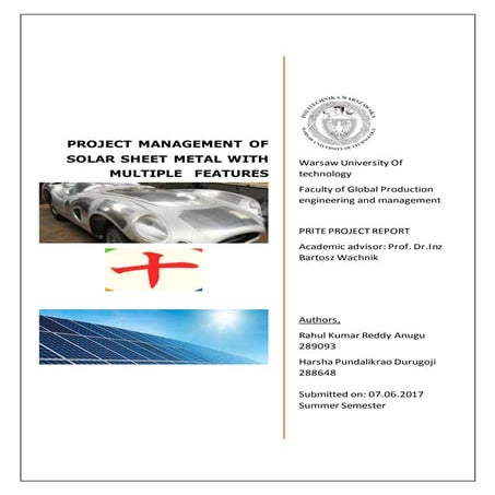 Solar sheet metal Multi purpose for all weather countries | PDF