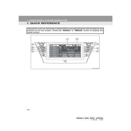 2012 Toyota Prius V Audio & Video Systems | PDF