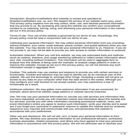 Privacy Policy | PDF