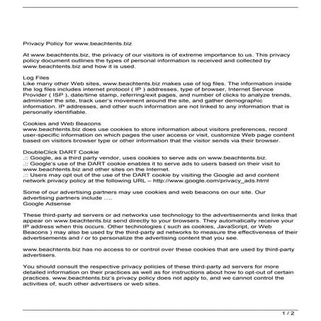 Privacy Policy | PDF