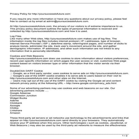 Privacy Policy | PDF