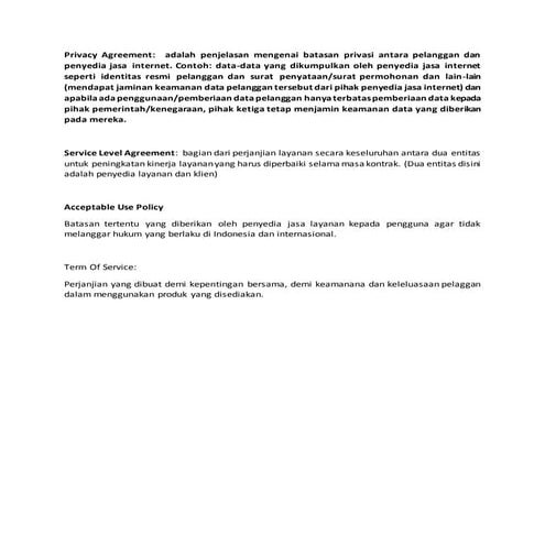 Privacy agreement | DOCX