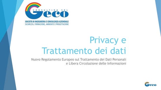 GDPR - Il nuovo regolamento Privacy Europeo | PPT