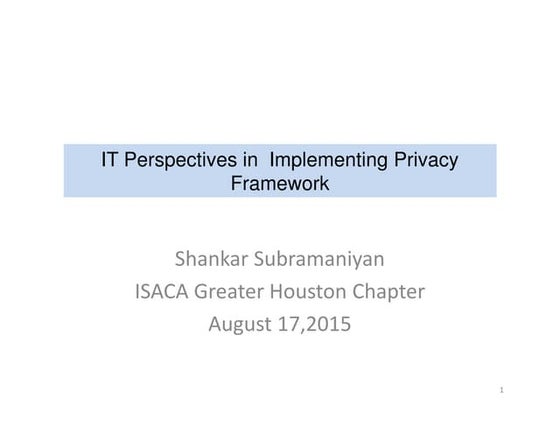 Privacy And Data Protection Pptx