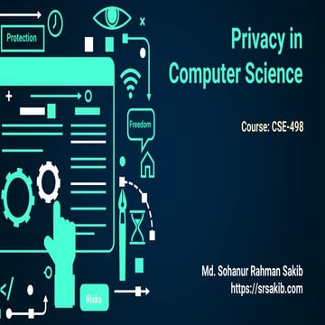 Privacy in computer science | PPT